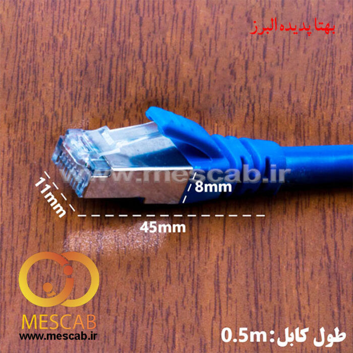 پچ کورد Cat6 SFTP نگزنس 50 سانتی Nexans |کابل شبکهCat6 SFTP Nexans